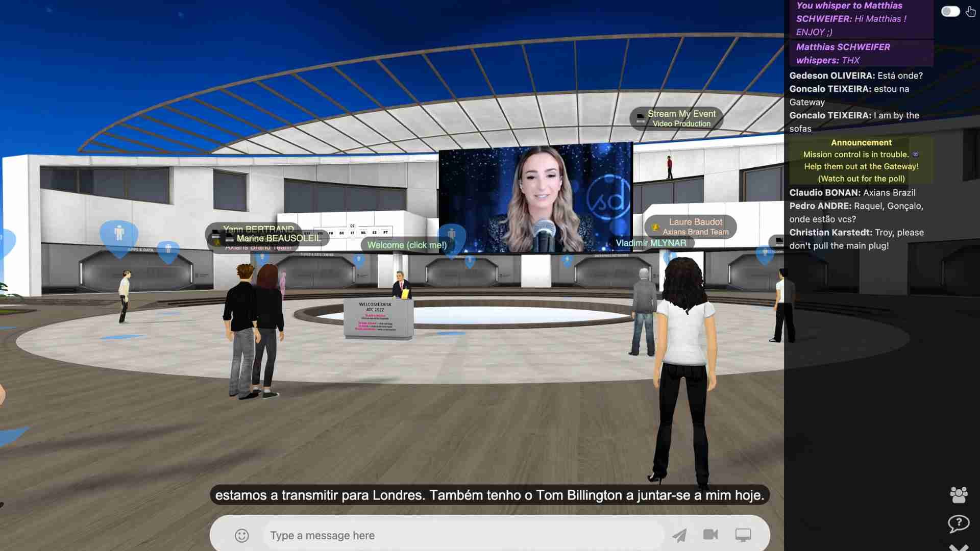 Axians: AI-translated captions to boost engagement at a 3D virtual event